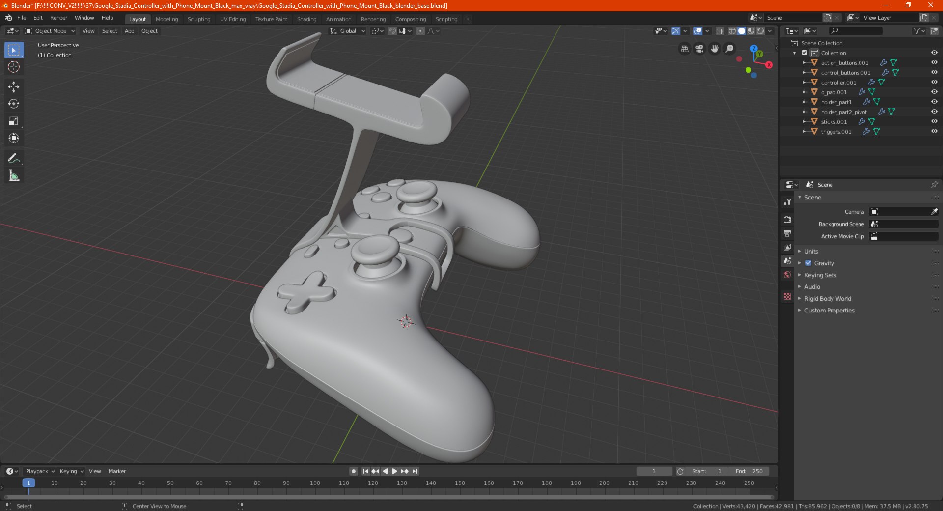 3D google stadia controller phone - TurboSquid 1568481