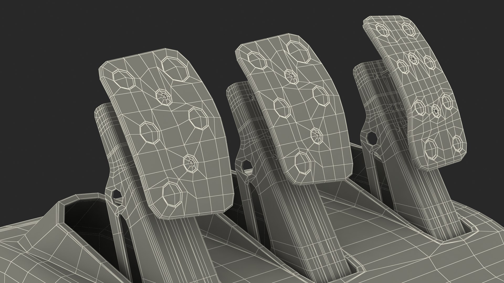 Driving Game Device Pedals 3D model - TurboSquid 2113246