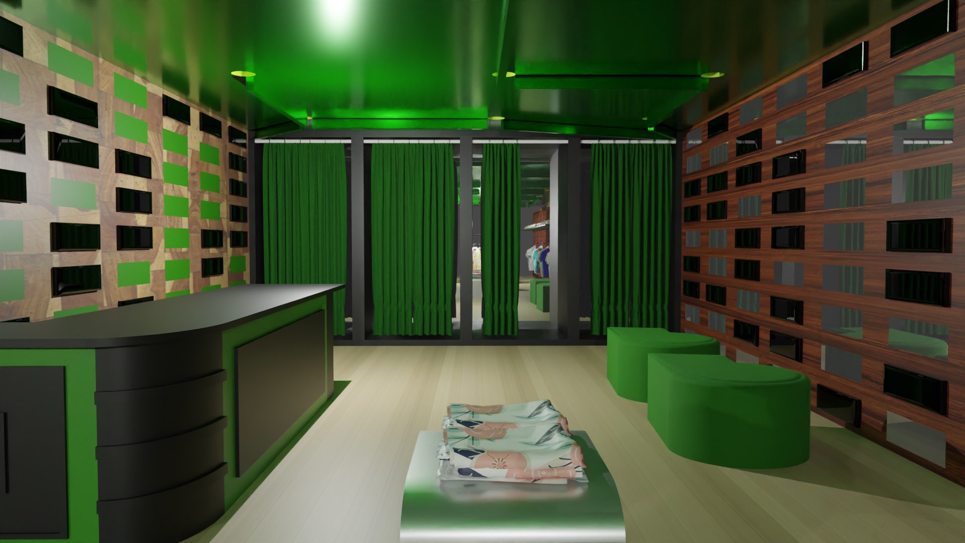 3D Clothing Store Interior - TurboSquid 2157368
