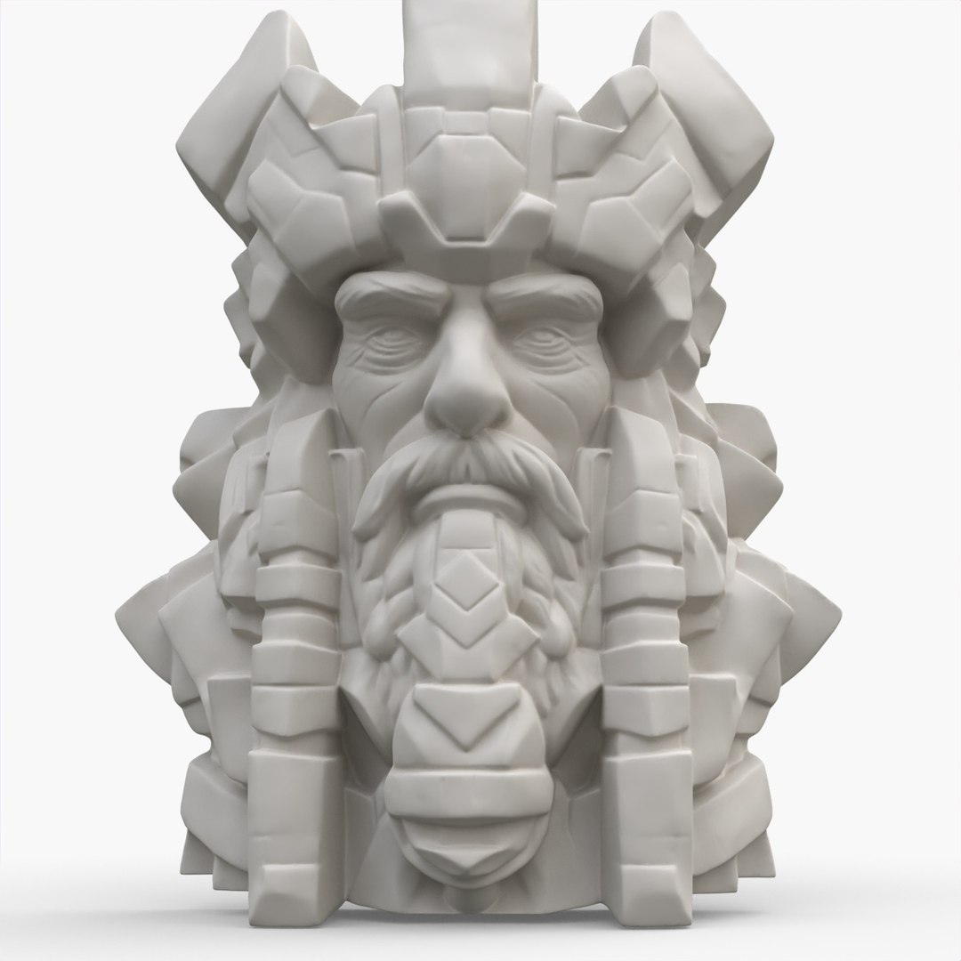 Stone Sentinel Bust 2 Model - TurboSquid 2187737