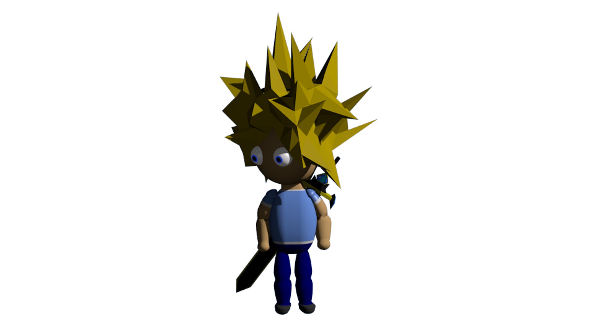 Simple Character Rigged 3d Model