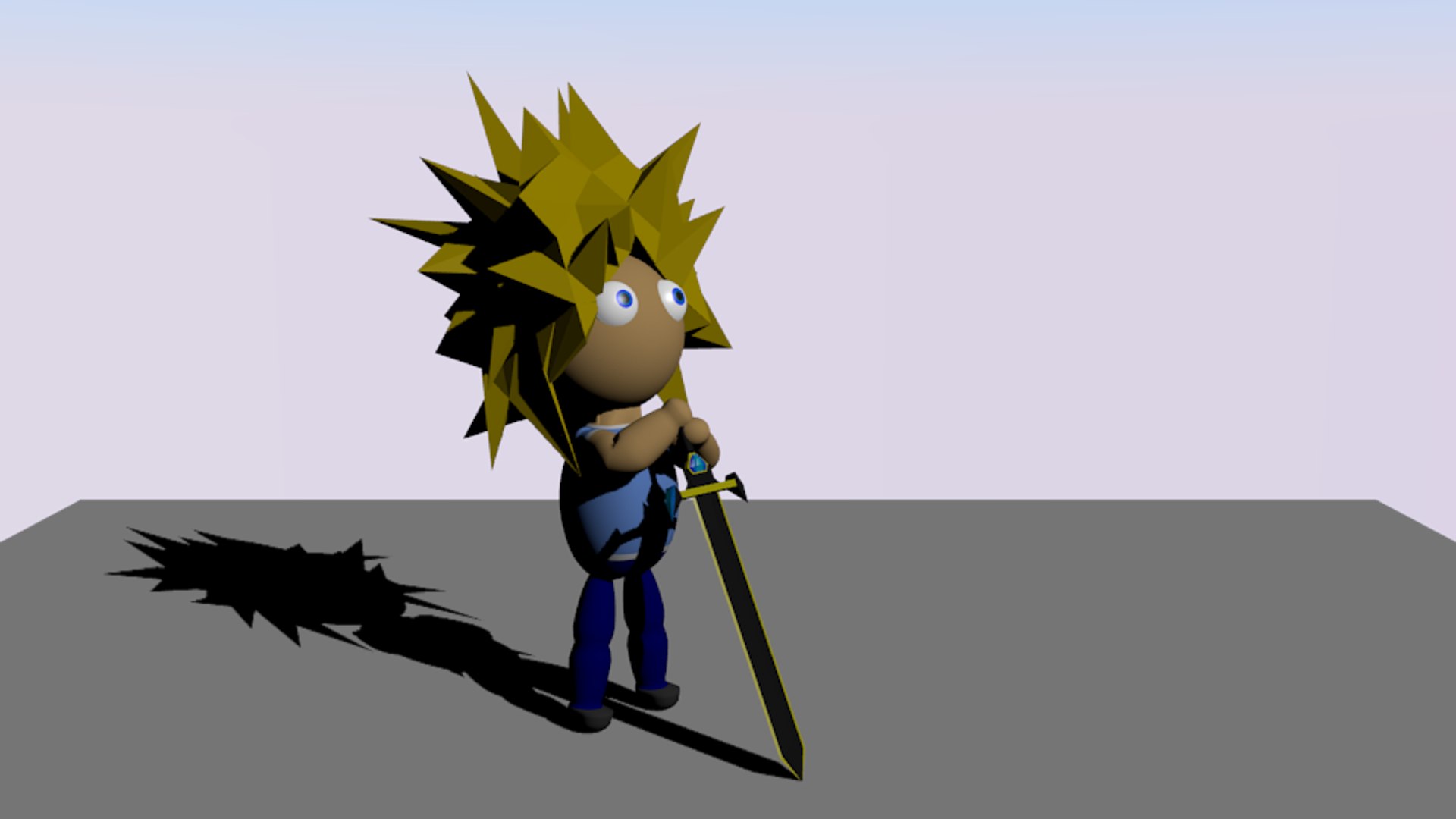 Simple Character Rigged 3d Model