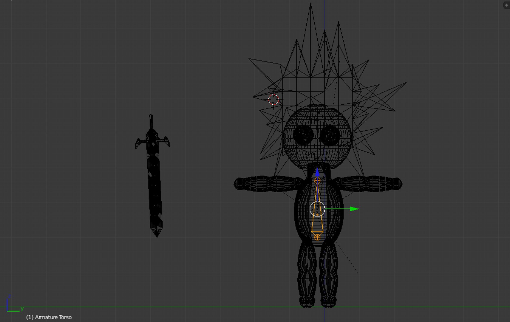 Simple Character Rigged 3d Model