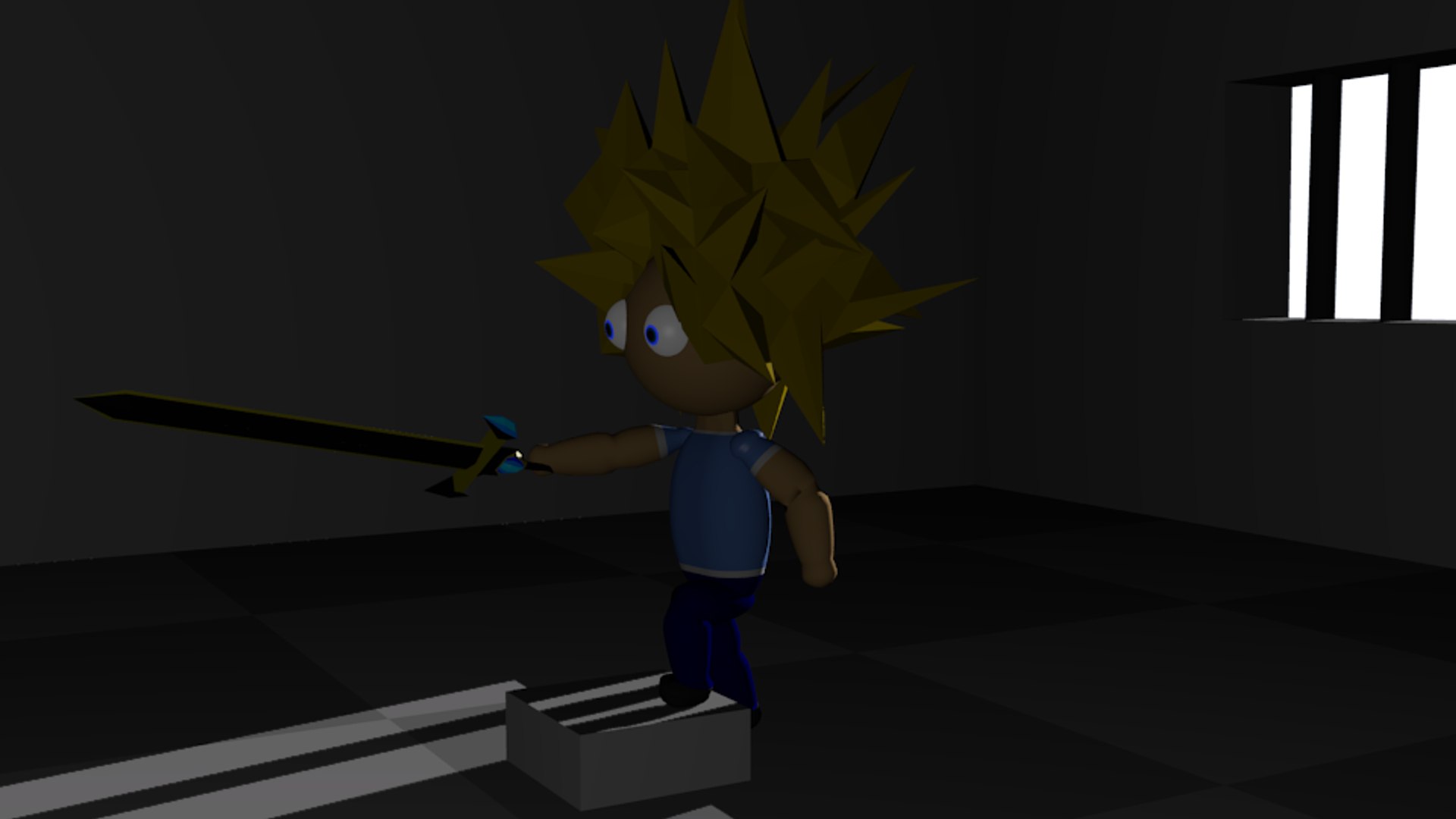 Simple Character Rigged 3d Model