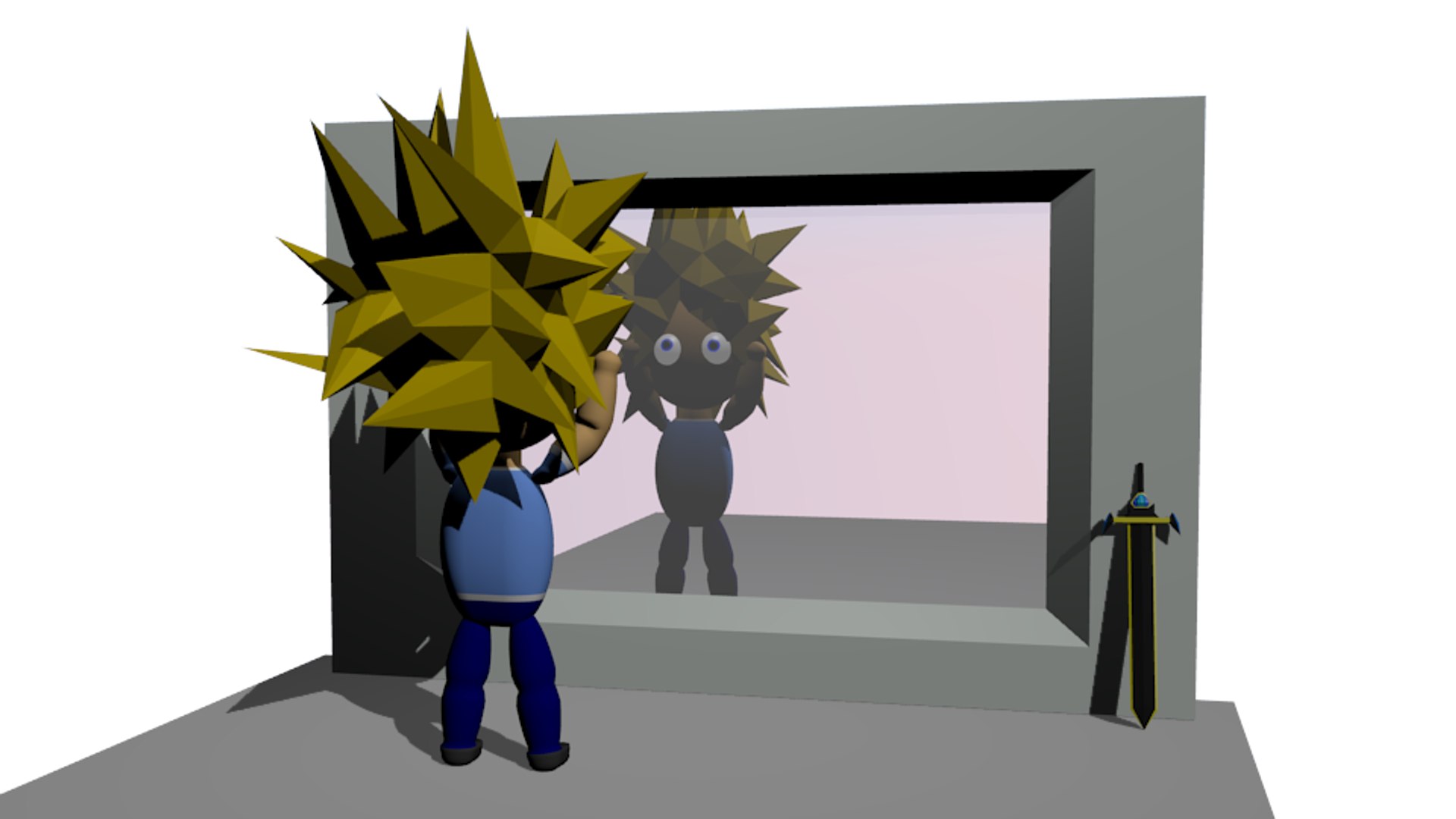 Simple Character Rigged 3d Model