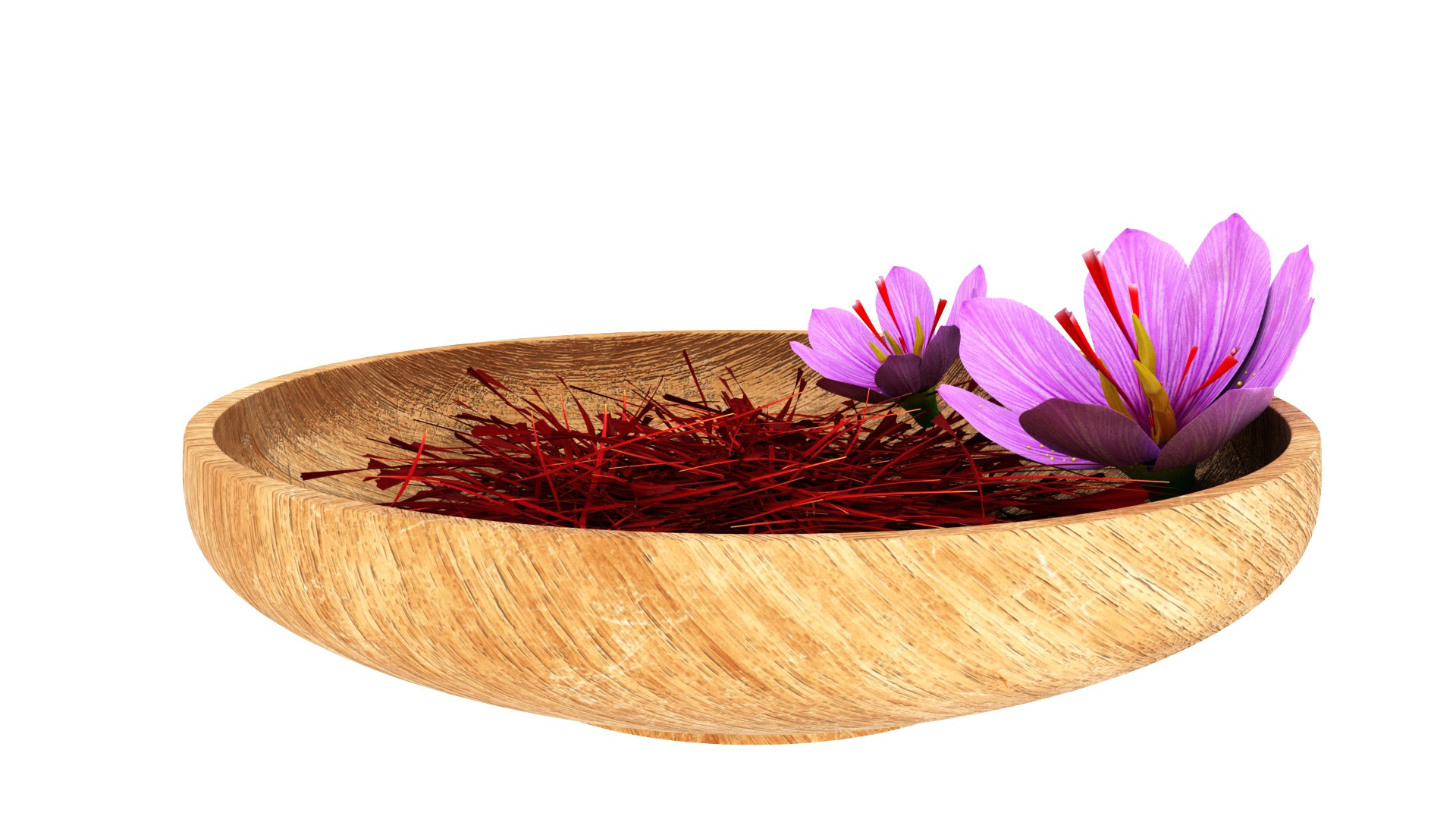 Saffron Flower Threads 3D Model - TurboSquid 2062580