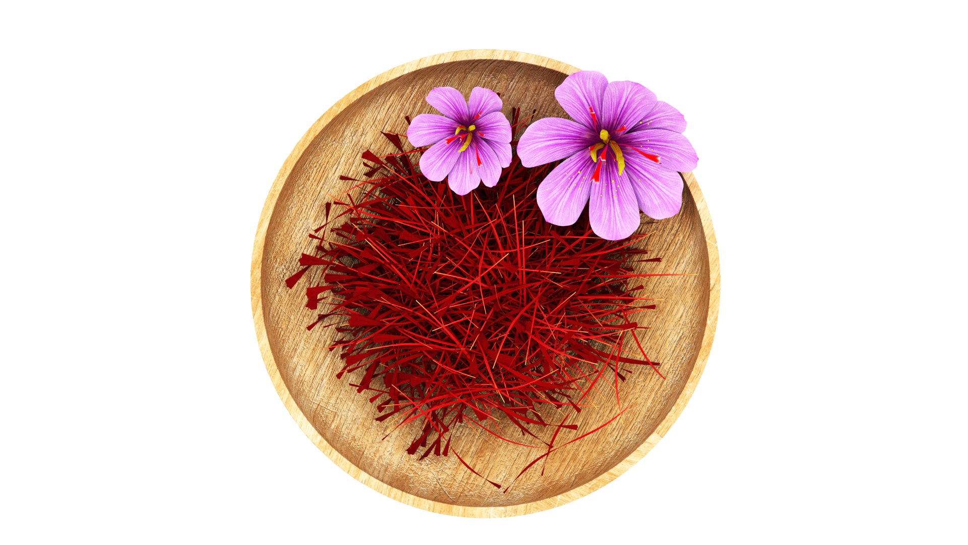 Saffron Flower Threads 3D Model - TurboSquid 2062580