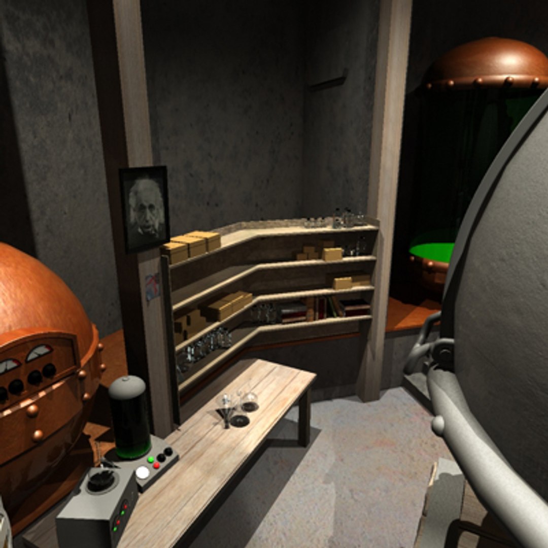 Spooky Mad Laboratory 3d Model