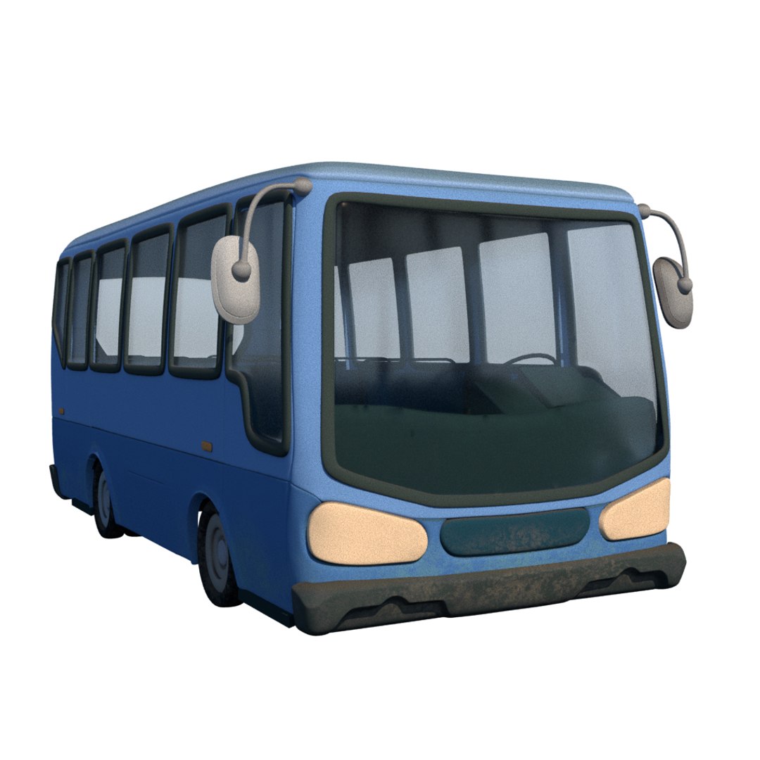 Toon Bus 3D - TurboSquid 1435110