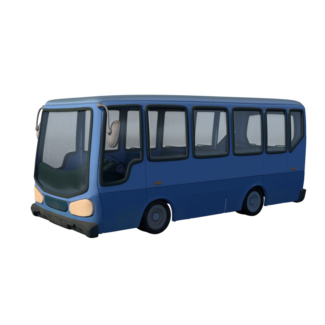 Toon Bus 3D - TurboSquid 1435110