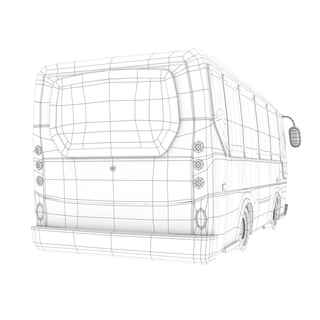 Toon Bus 3D - TurboSquid 1435110