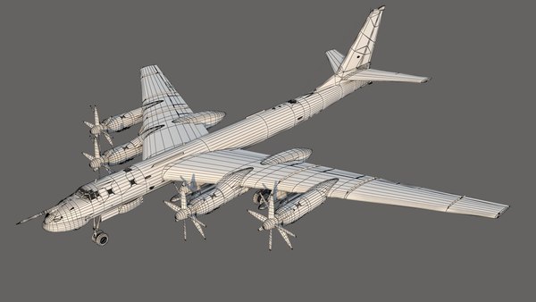 modelo 3d Bombardero estratégico Tupolev Tu-95 MS - TurboSquid 2187229