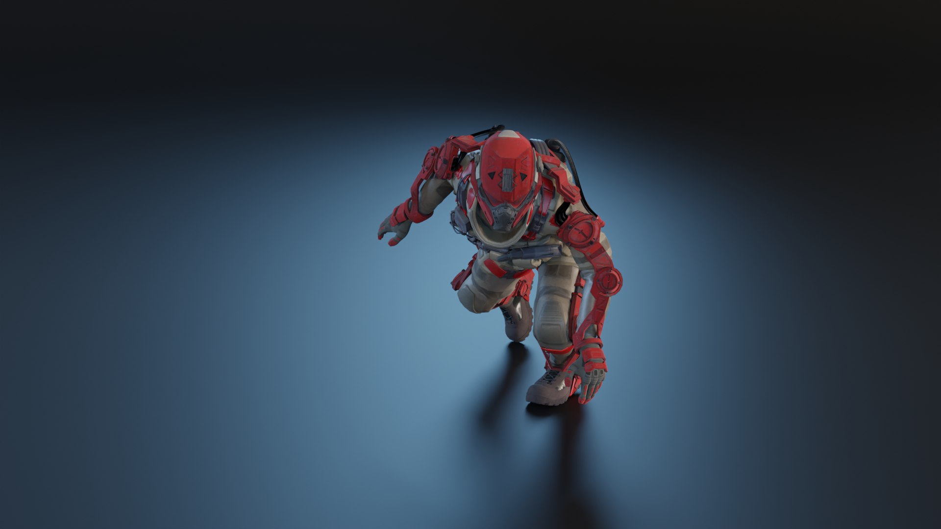 3D Spider Man Miles Morales Roxxon Security Rigged For BLENDER Model ...