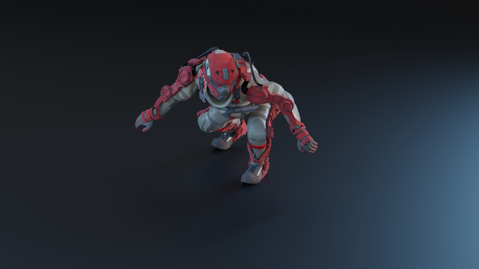 3D Spider Man Miles Morales Roxxon Security Rigged For BLENDER Model ...