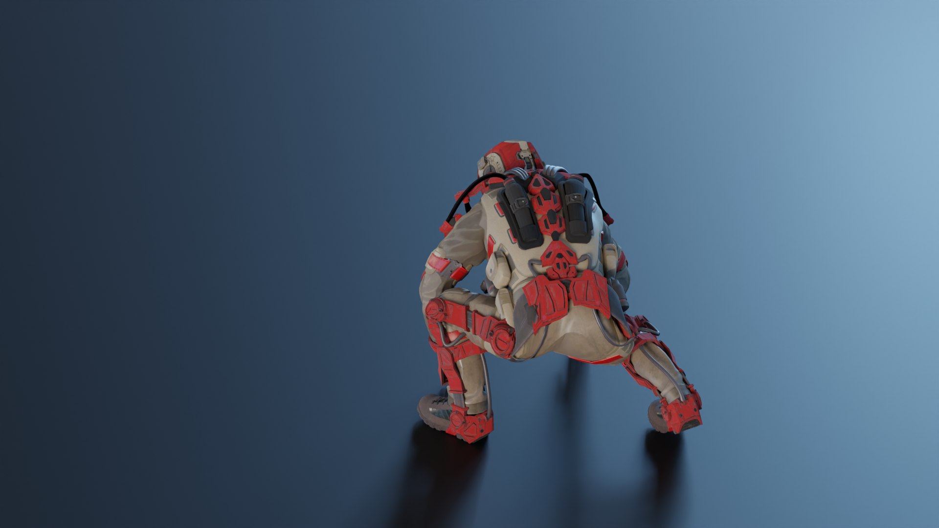 3D Spider Man Miles Morales Roxxon Security Rigged For BLENDER Model ...