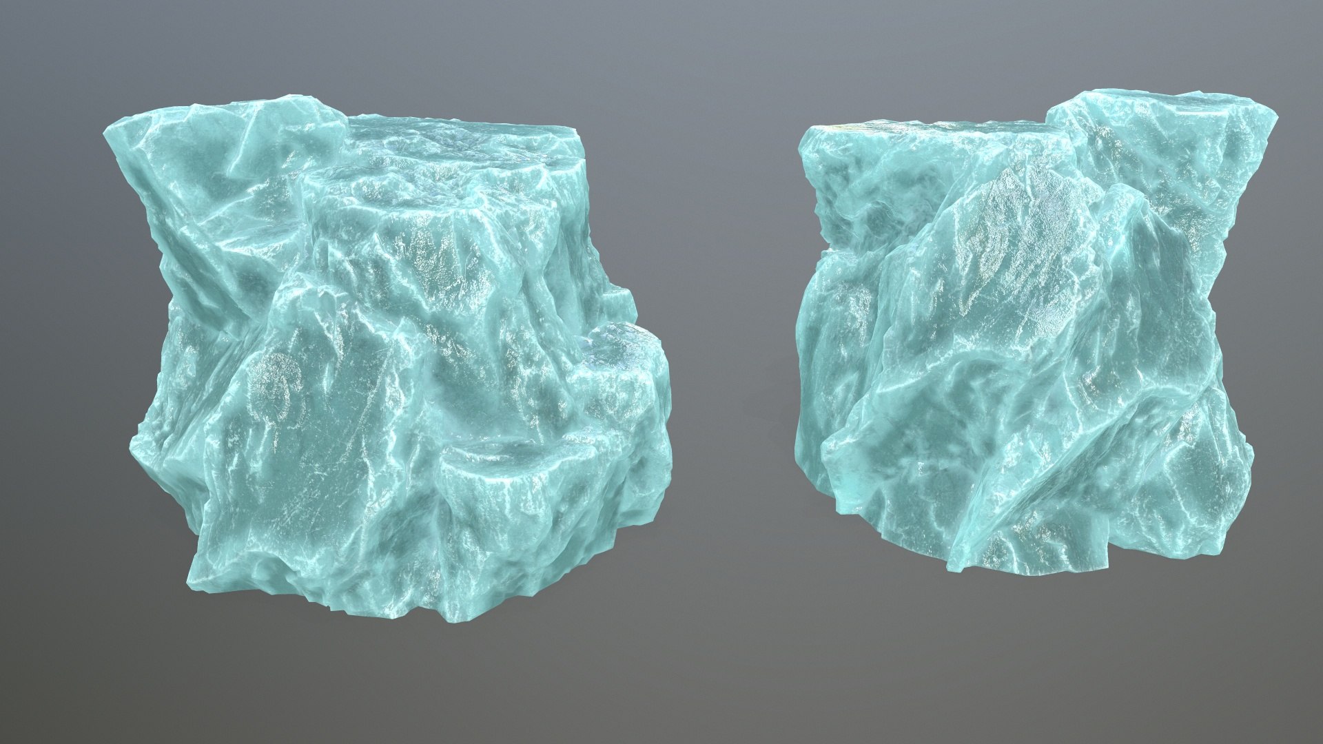 3D Ice Rocks Model - TurboSquid 2278665