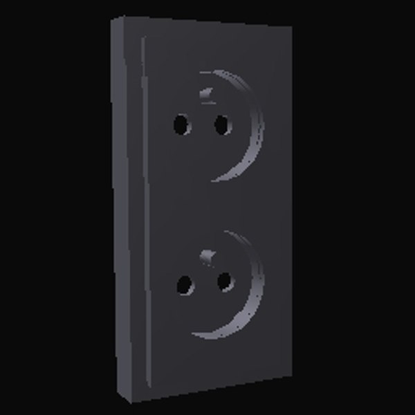 electrical socket 3d 3ds