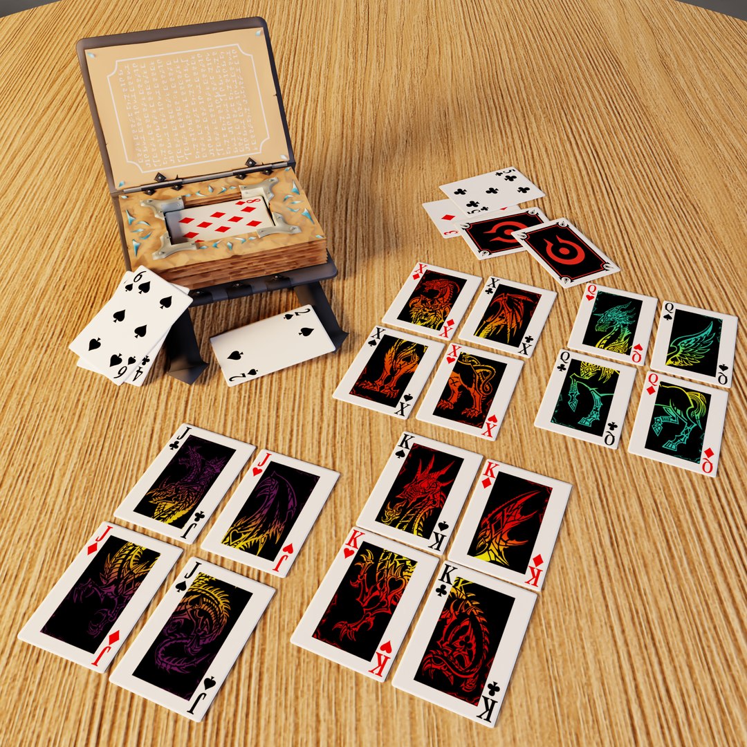 3D Model Drump Playing Card Deck - TurboSquid 1952408