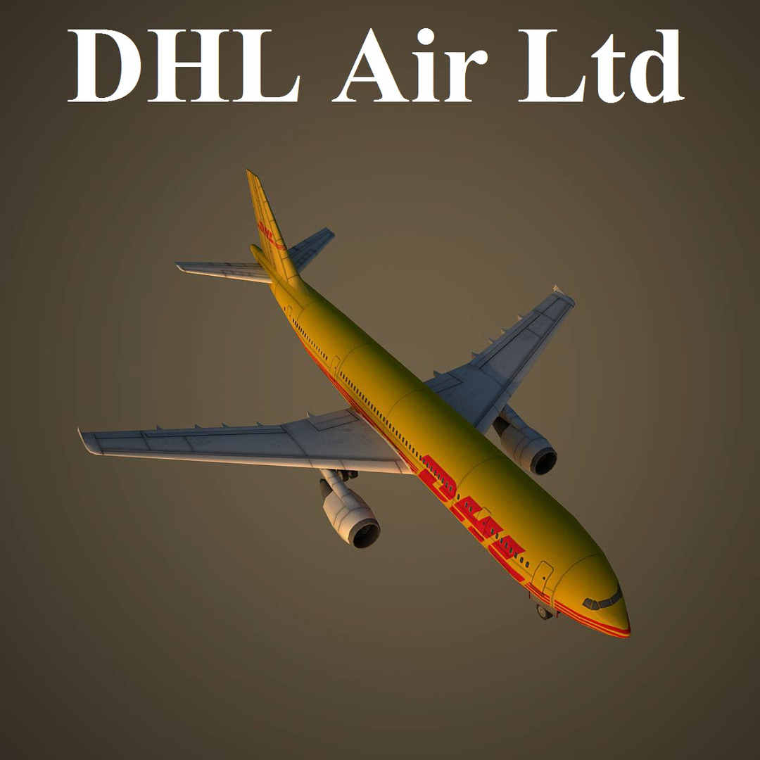 Airbus Dhl Airliner 3d Max
