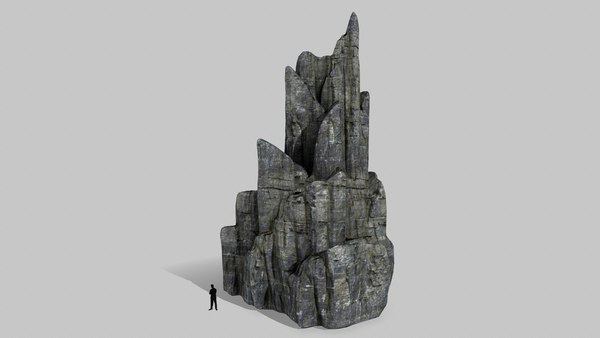 3D rock cliff model - TurboSquid 1349548