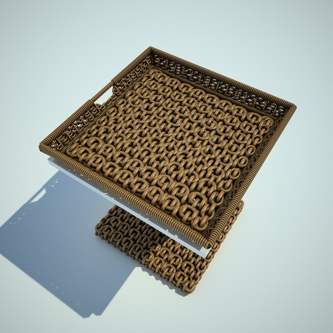 3d wattled table model