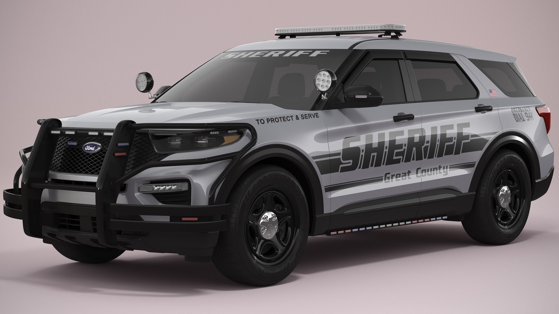 Ford Explorer 2023 Sheriff 3D model - TurboSquid 2128998