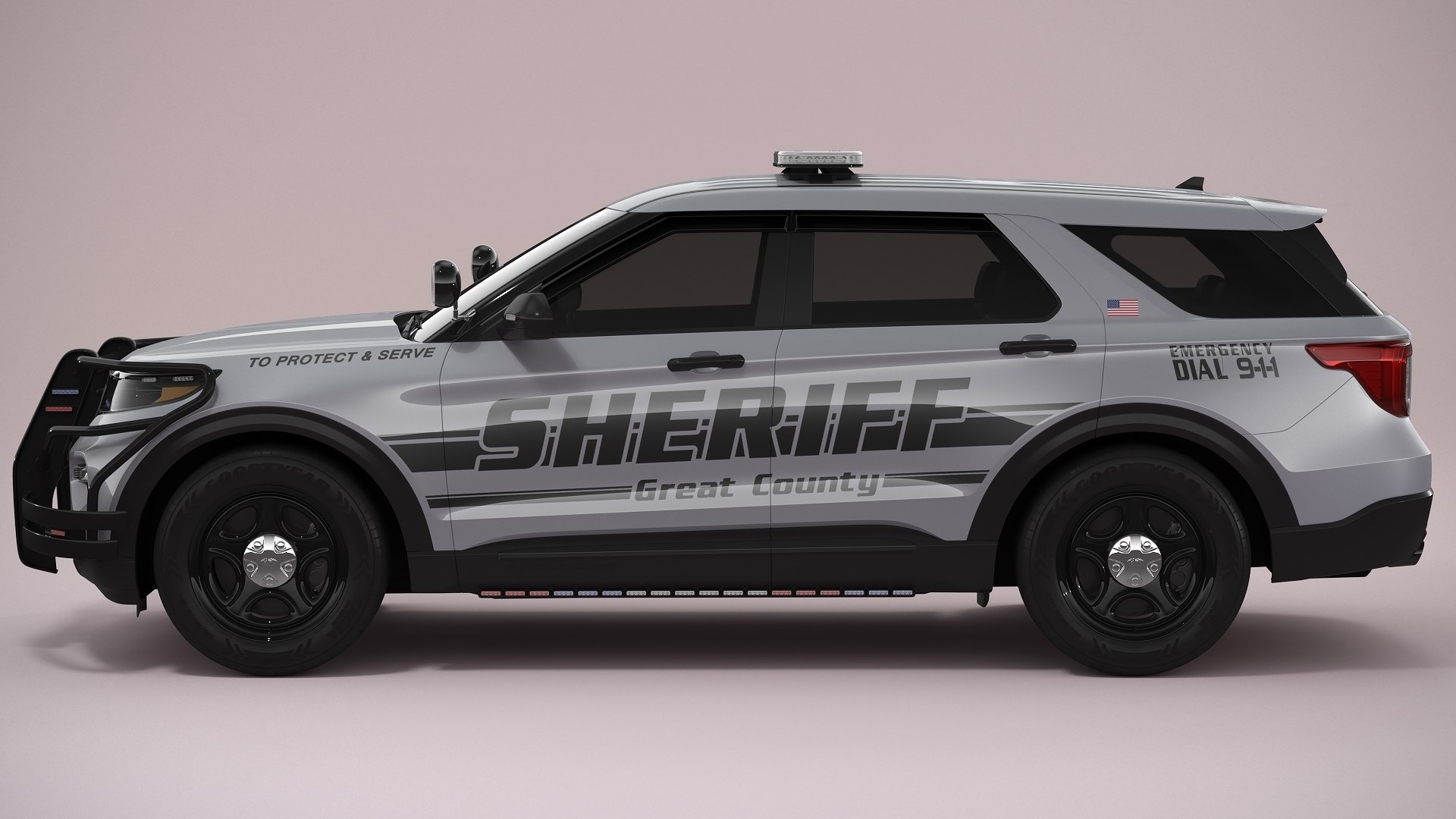 Ford Explorer 2023 Sheriff 3D Model - TurboSquid 2128998