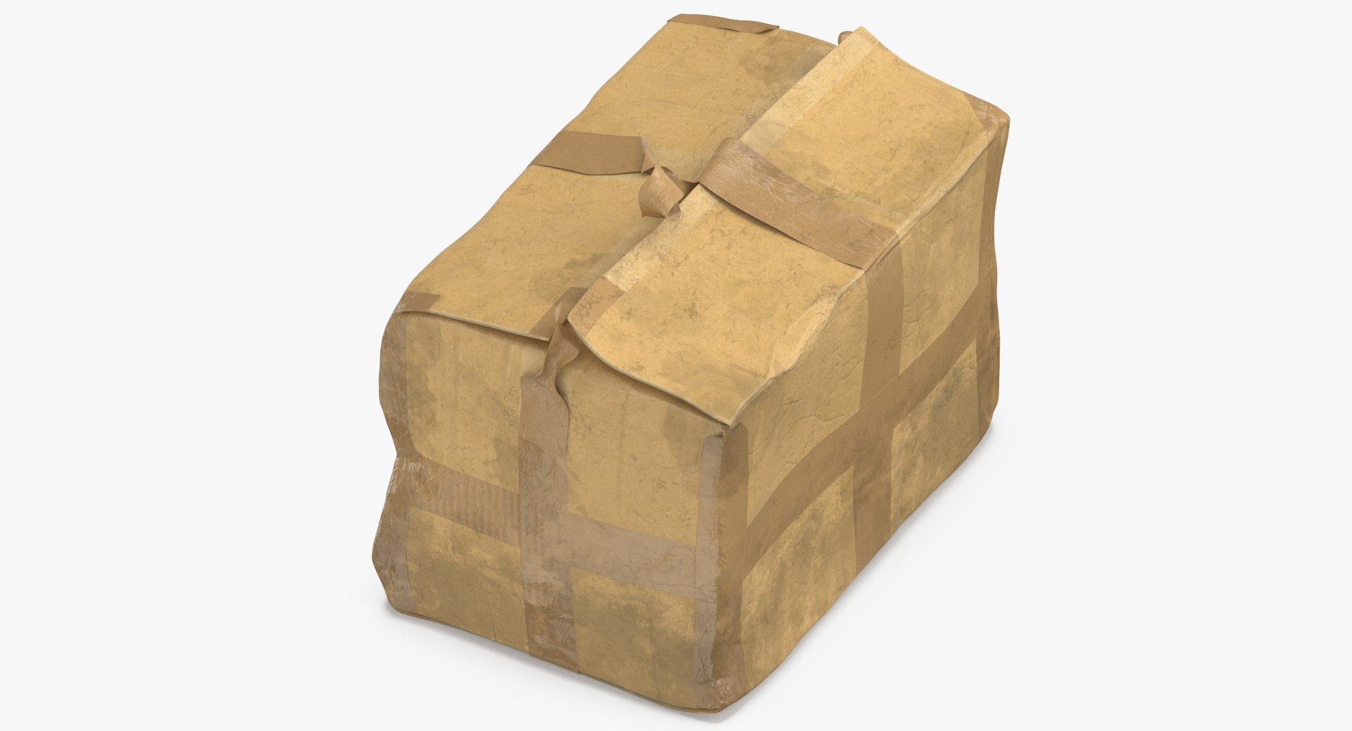 Dirty damaged cardboard boxes 3D - TurboSquid 1493047