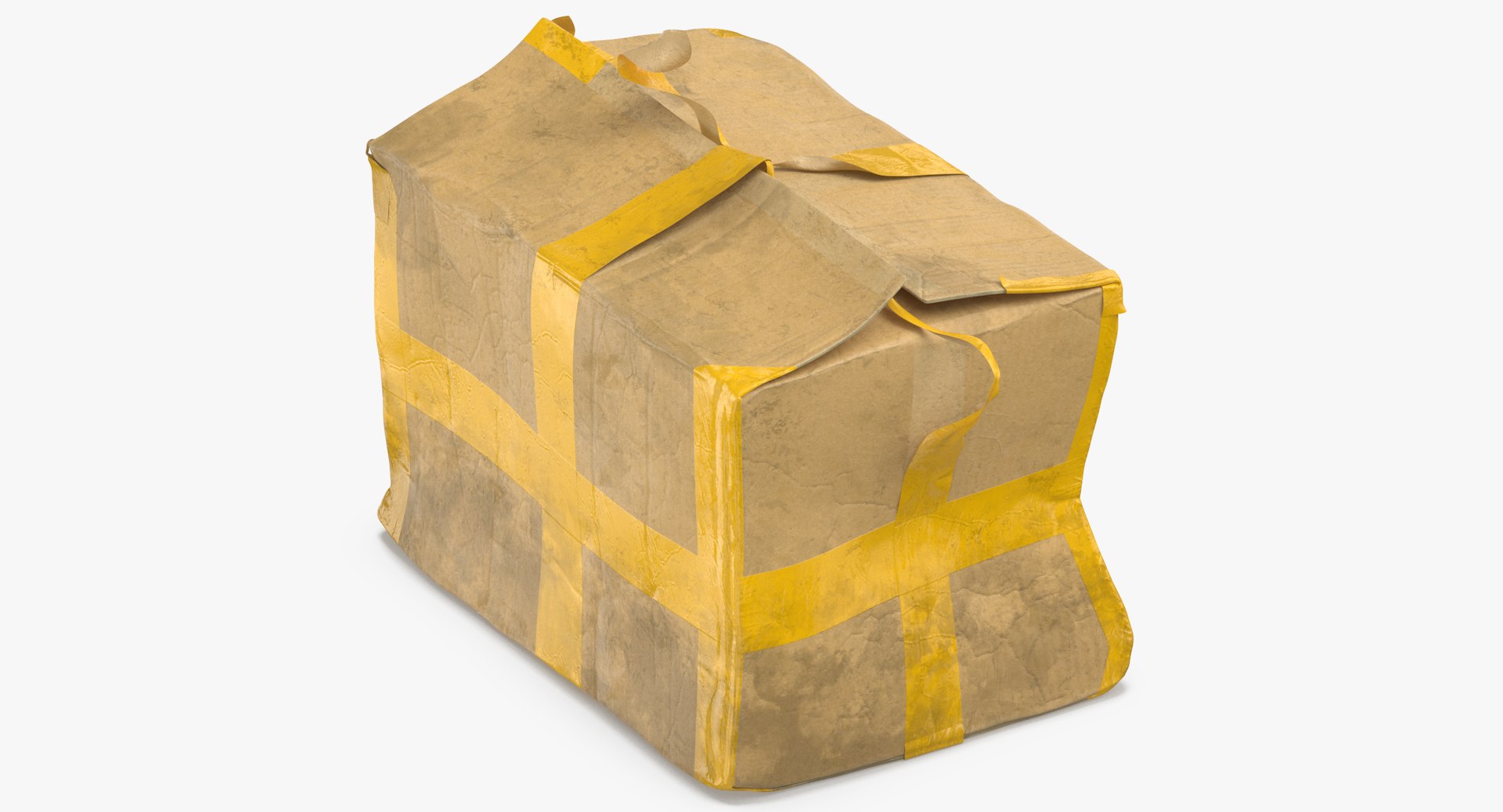 dented cardboard box