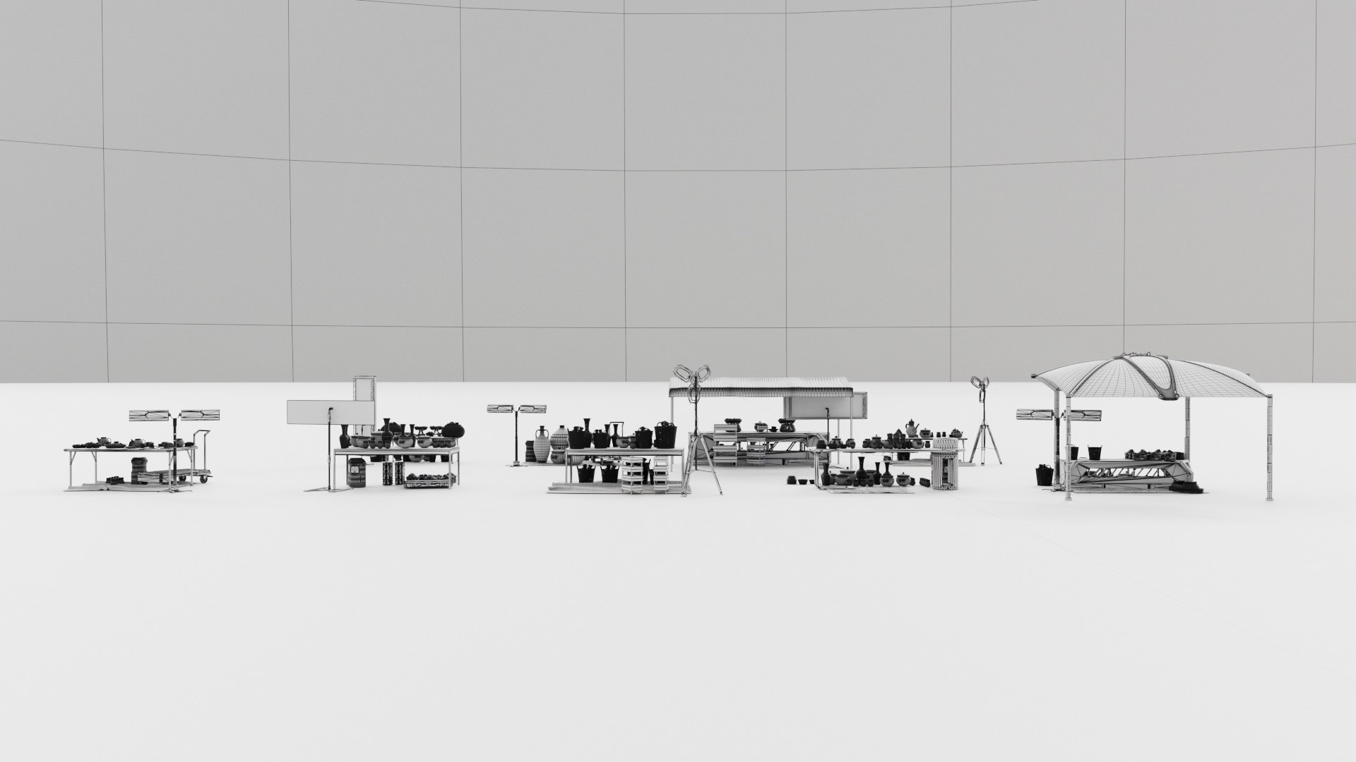 3D Model Souk SetB Middle East - TurboSquid 2222588