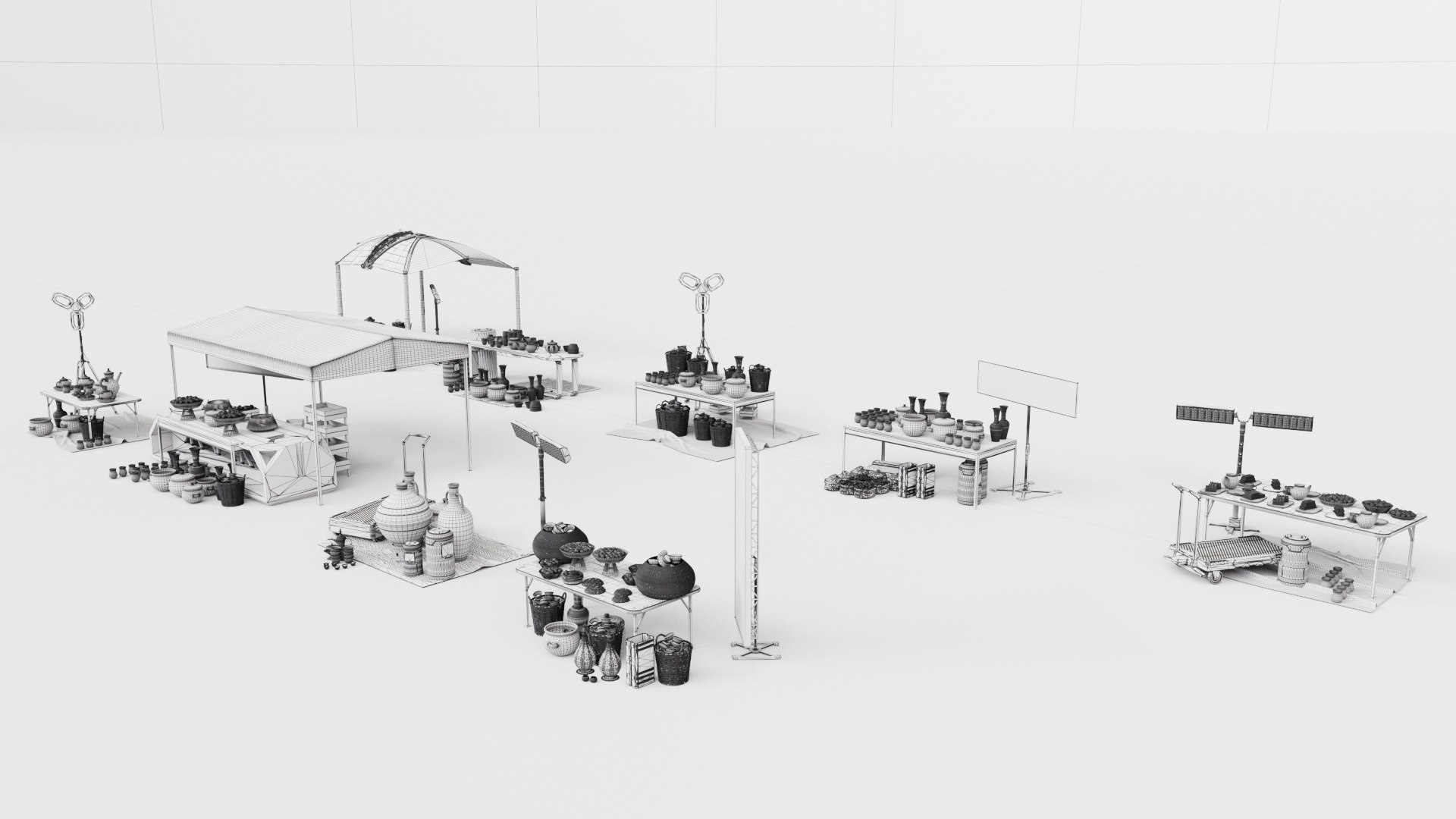 3D Model Souk SetB Middle East - TurboSquid 2222588