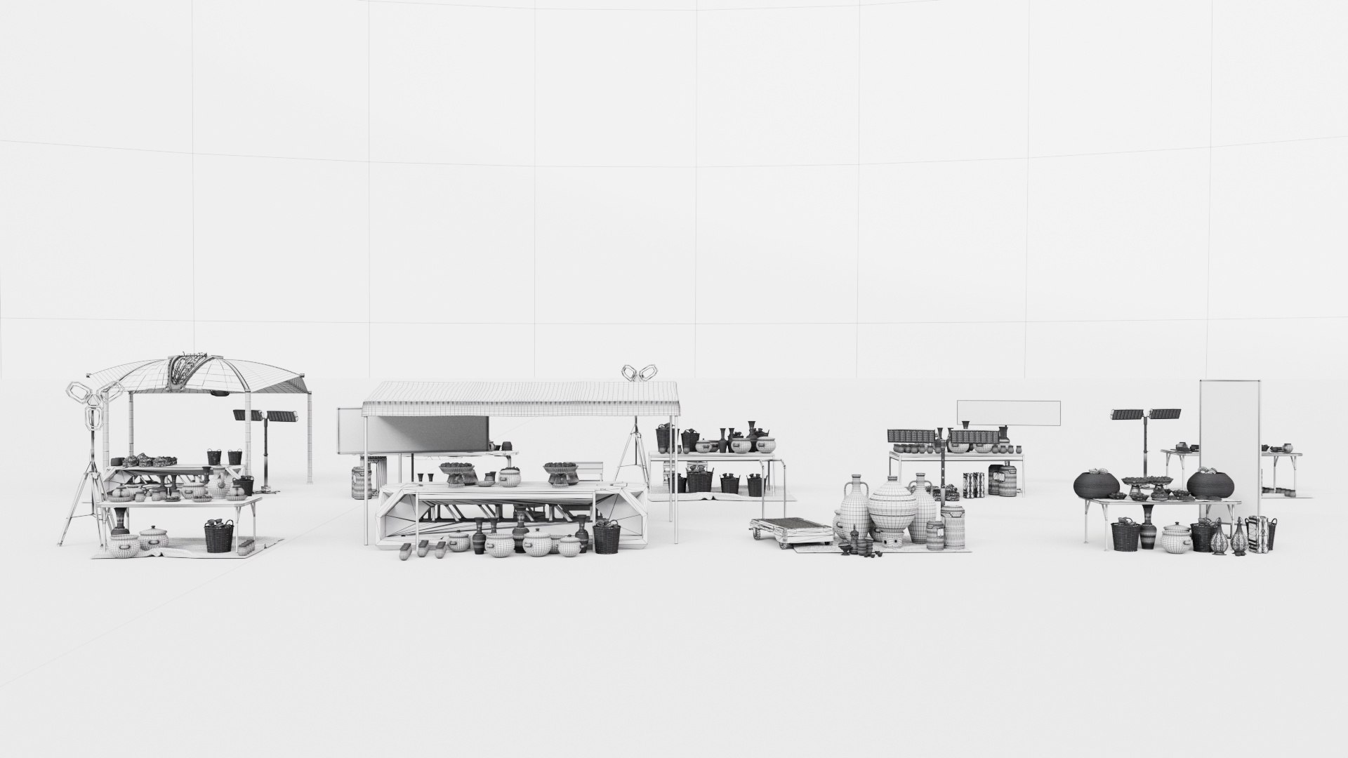 3D Model Souk SetB Middle East - TurboSquid 2222588