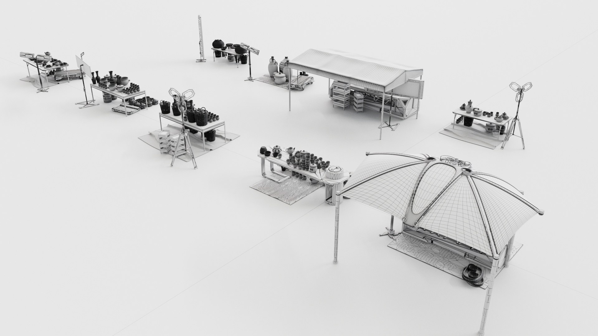 3D Model Souk SetB Middle East - TurboSquid 2222588