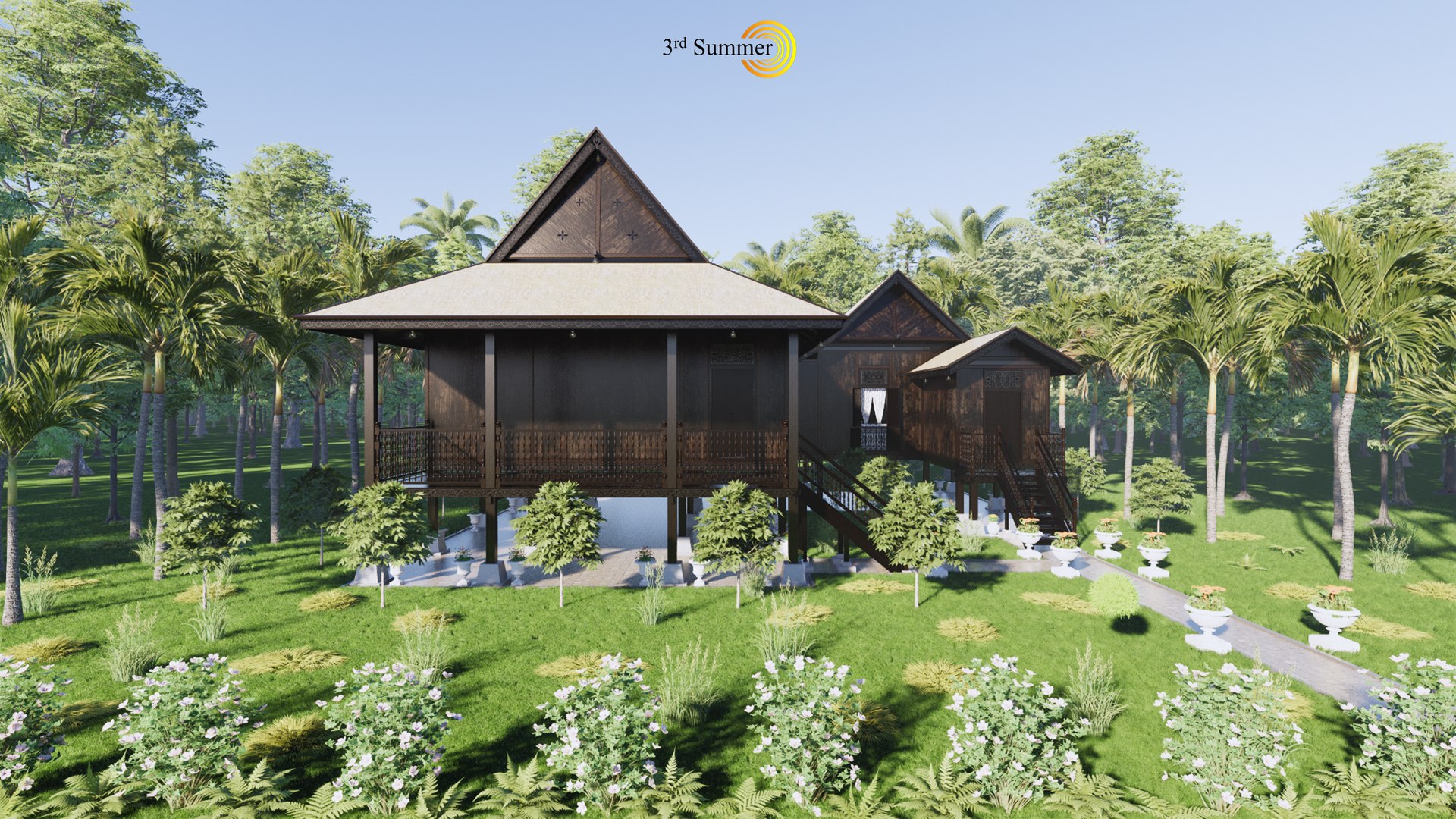 Perlis Traditional House Of Malaysia 3D Model - TurboSquid 2379966