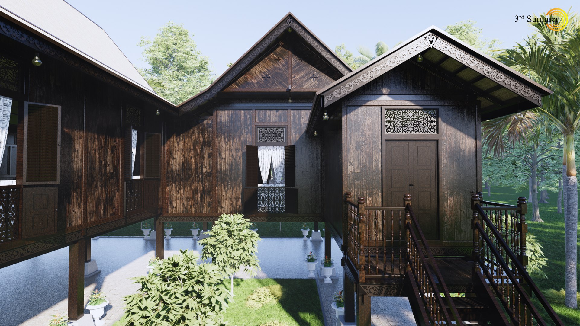 Perlis Traditional House Of Malaysia 3D Model - TurboSquid 2379966