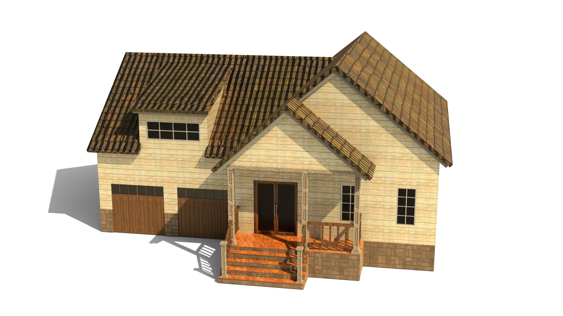3D European House A 10 model - TurboSquid 2168554