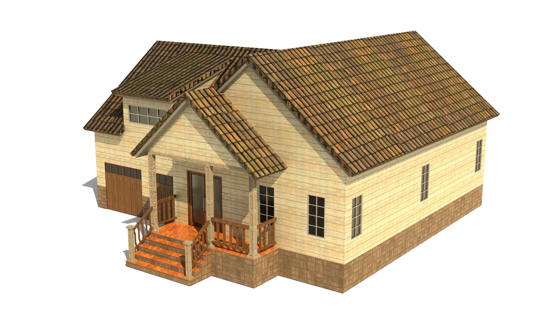 3D European House A 10 model - TurboSquid 2168554