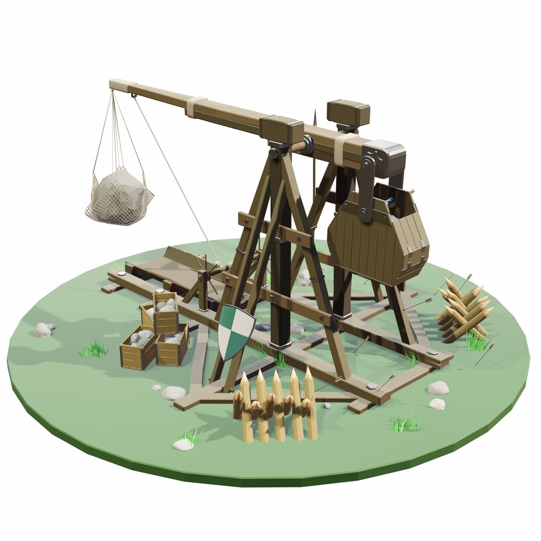 3D Medieval Trebuchet - TurboSquid 1558323