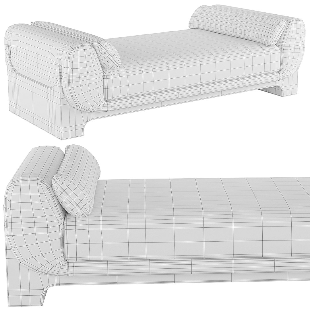 3D Beaufort Boucle Sheba Daybed Model - TurboSquid 2150905