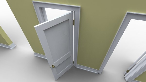 3d model door scene home