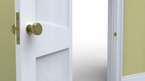 3d model door scene home