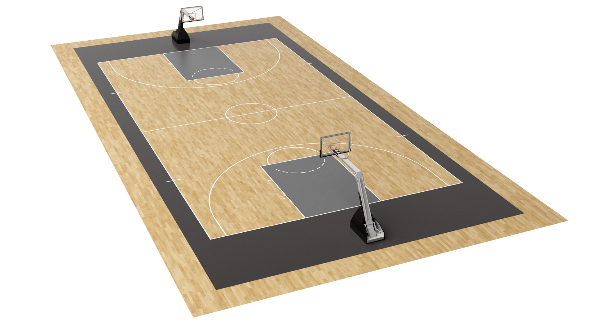 Basketball Court 3D Model - TurboSquid 2319822