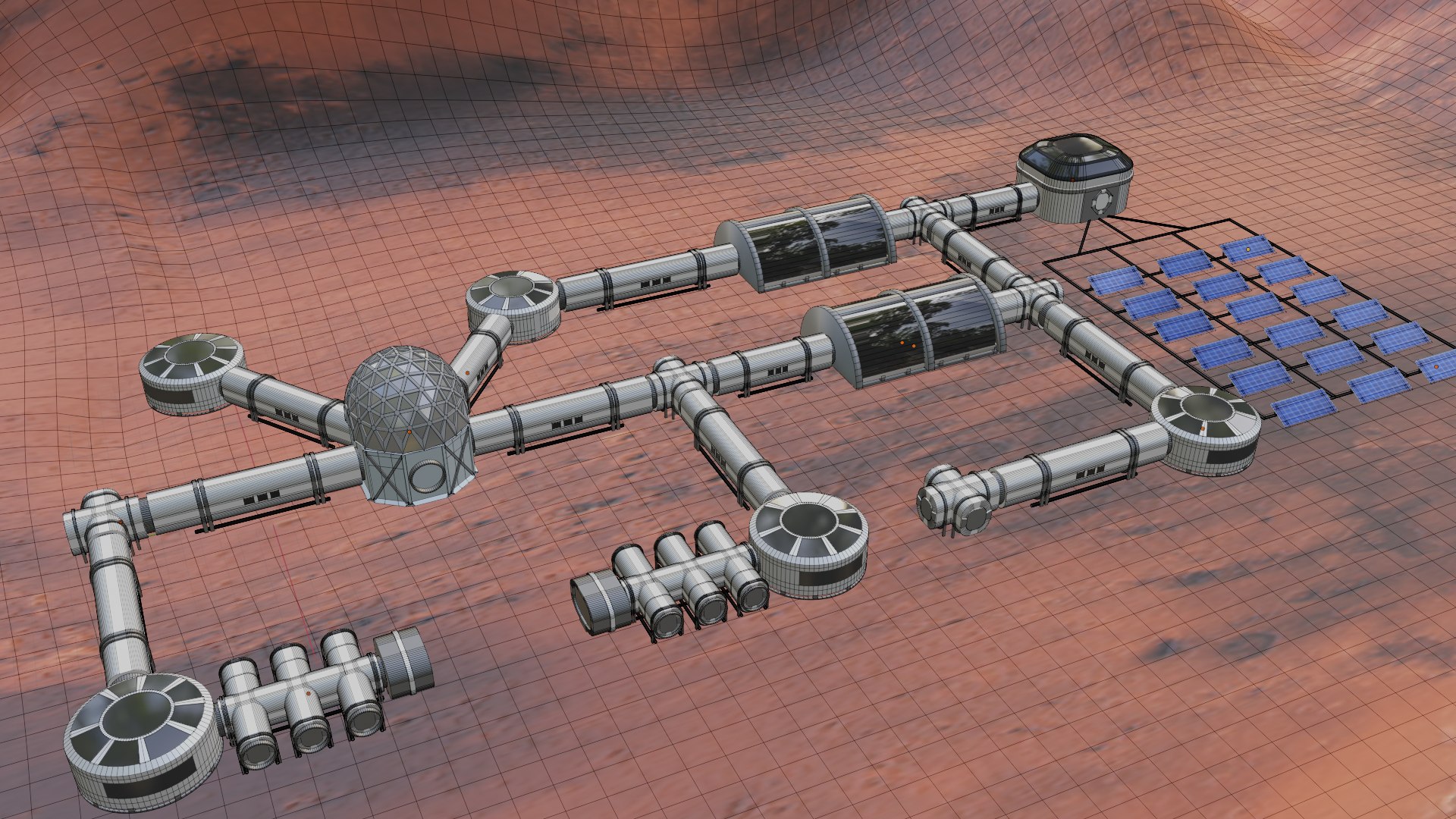 3D Mars City Model - TurboSquid 1924079