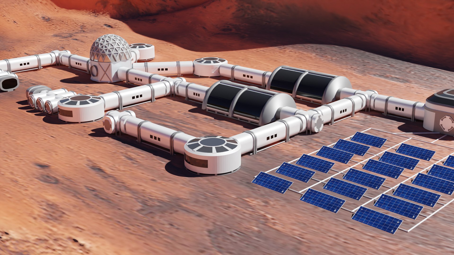3D Mars City Model - TurboSquid 1924079