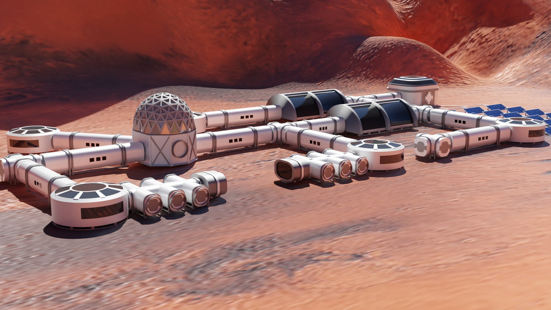3D Mars City Model - TurboSquid 1924079