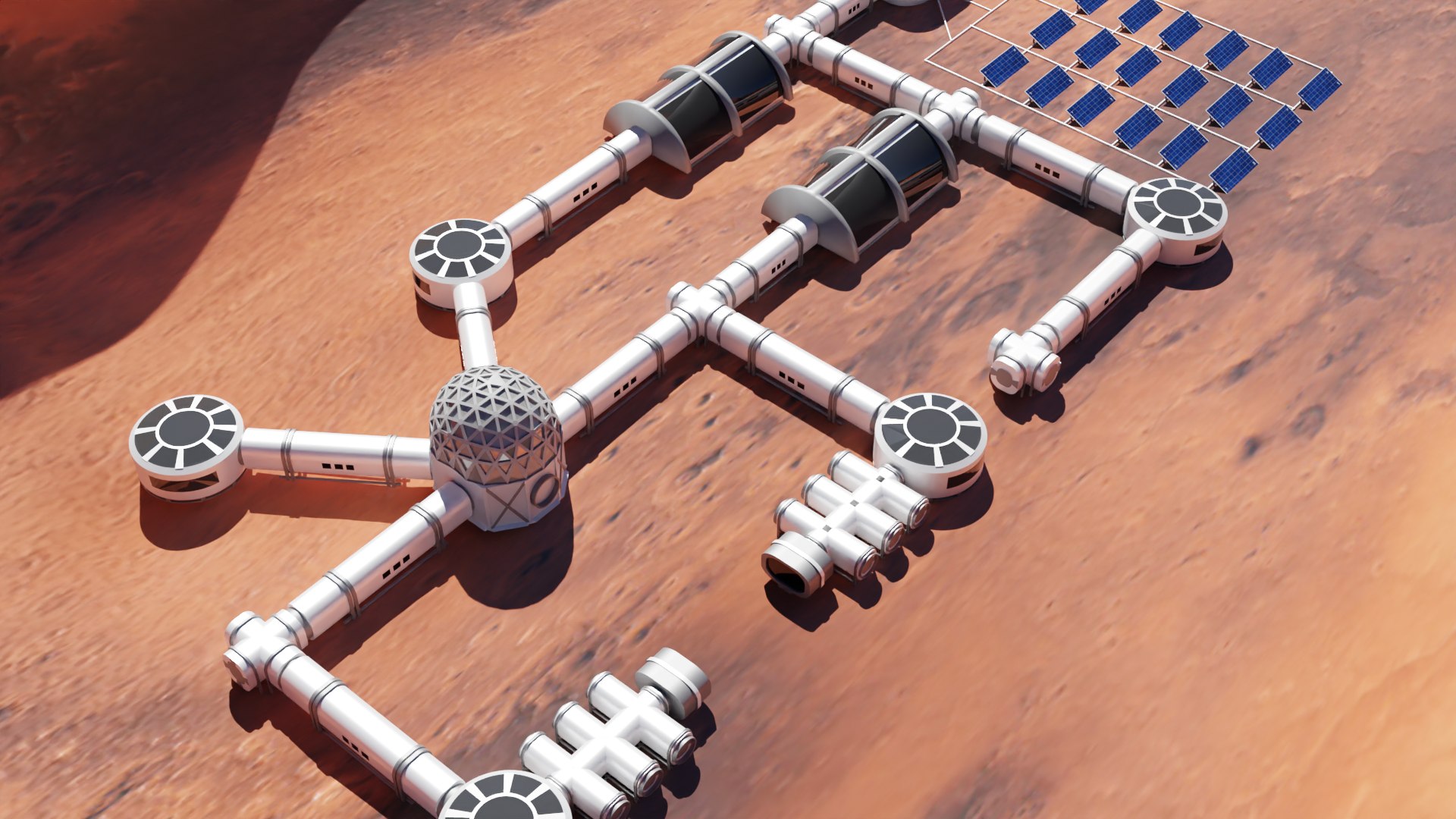 3D Mars City Model - TurboSquid 1924079