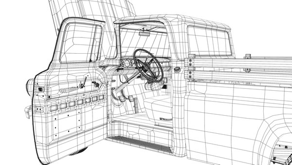 3D f100 1960 model - TurboSquid 1540965