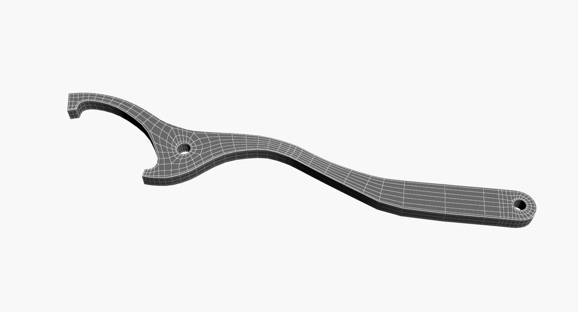 3D Spanner Wrench Model - TurboSquid 1322352