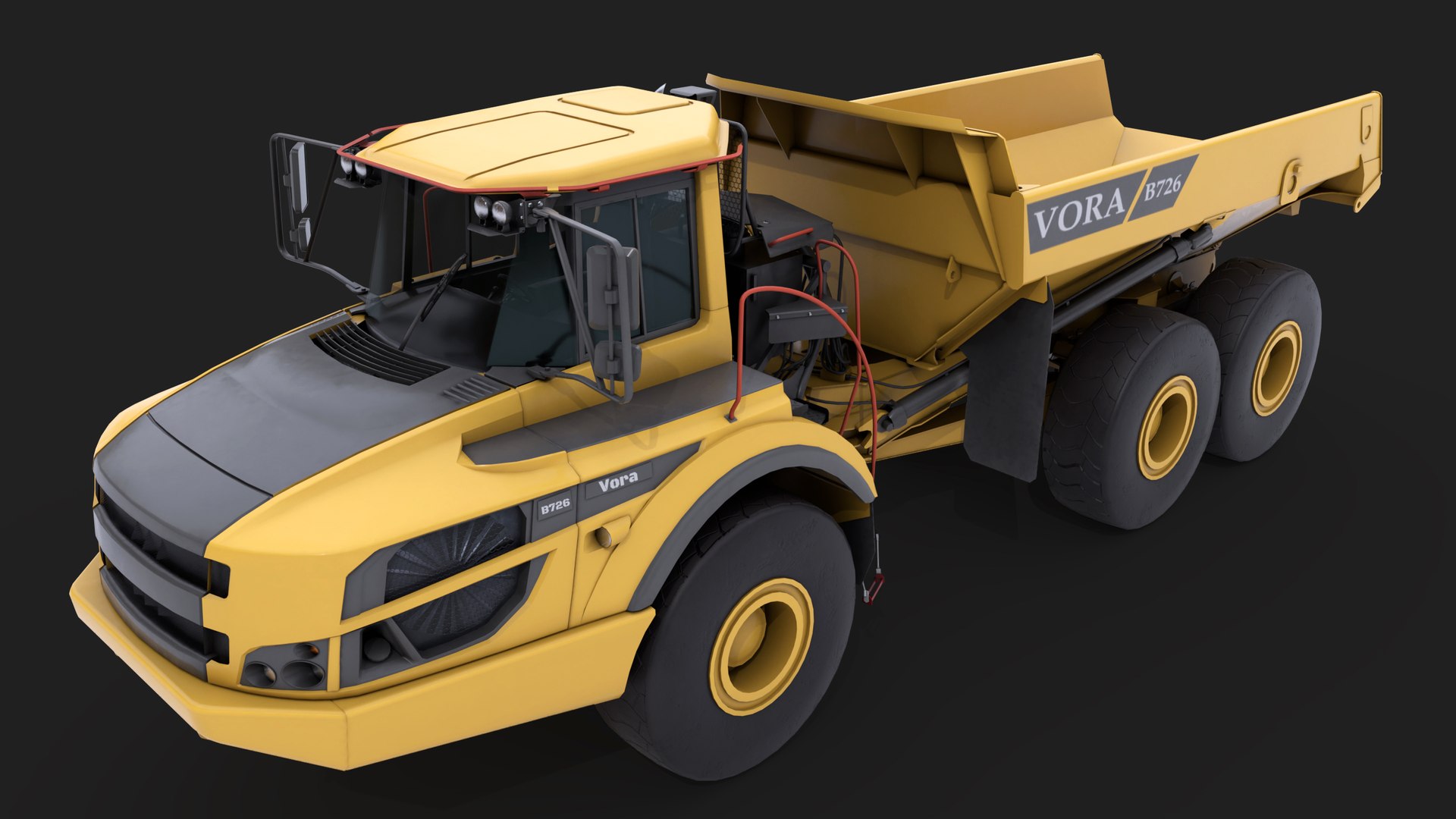 Articulated Mining Truck 04 All PBR Unity UE Textures 3D - TurboSquid 2146436