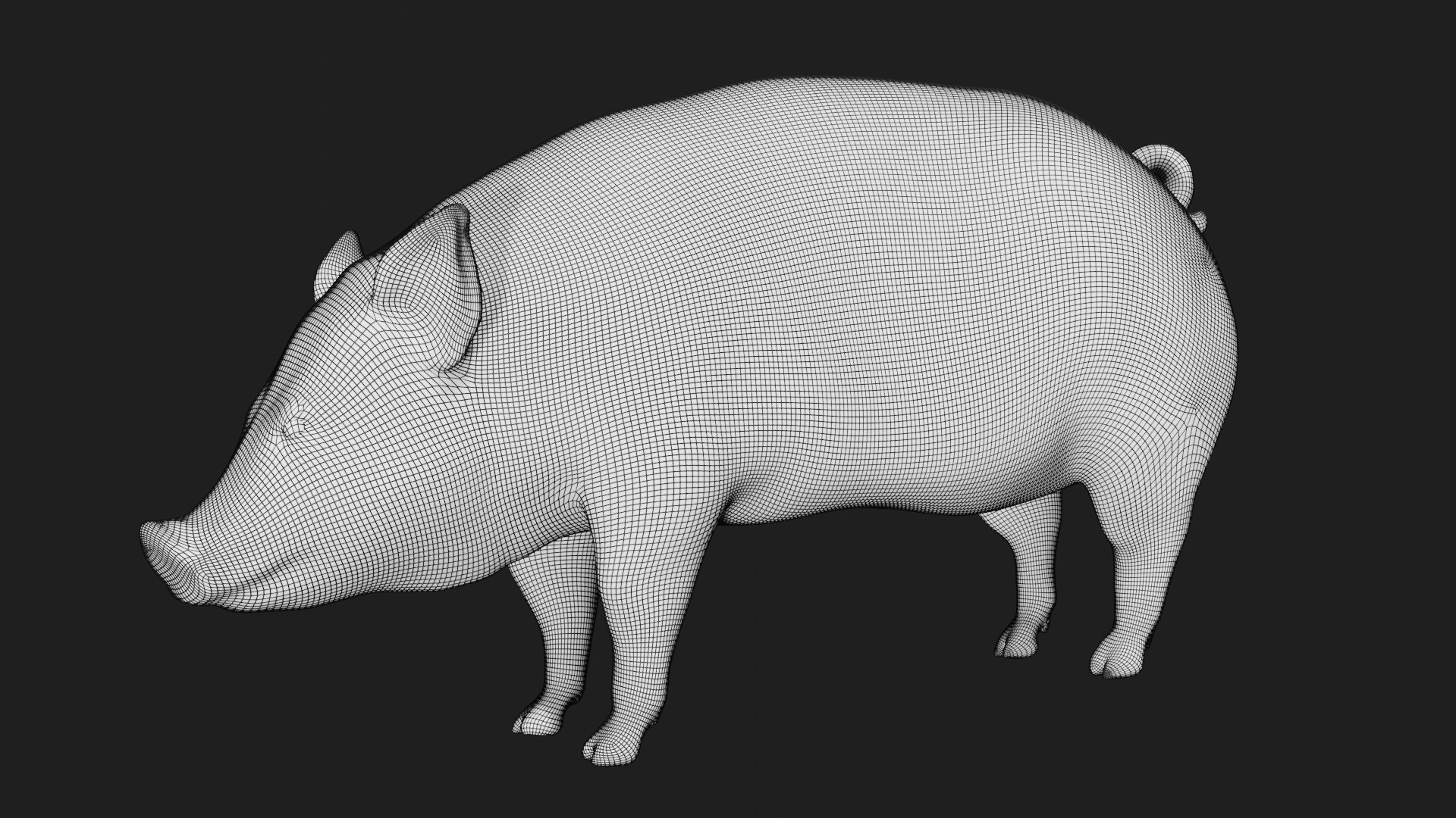 Fully Rigged Low Poly Farm Pig 3D Model - TurboSquid 1757870